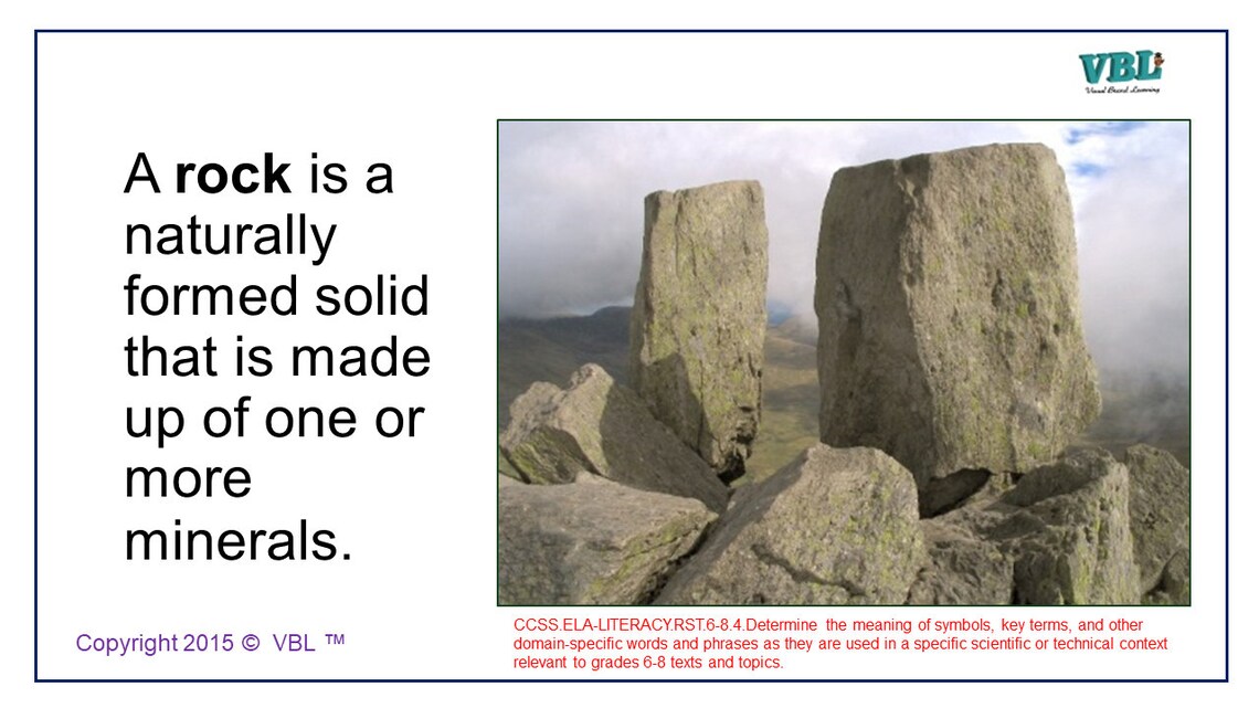 Rocks (roca) & Minerals Study Guide (english and Spanish) Visual Map of ...