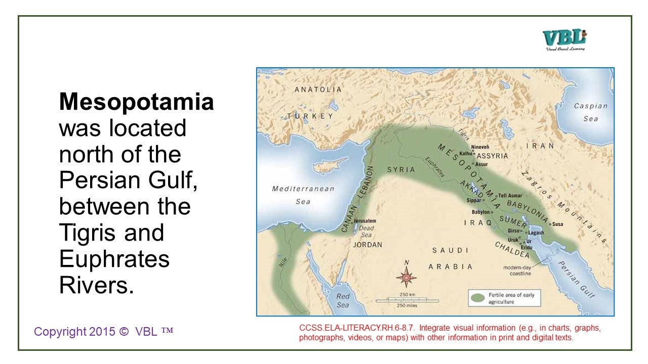 Mesopotamia Map With Rivers