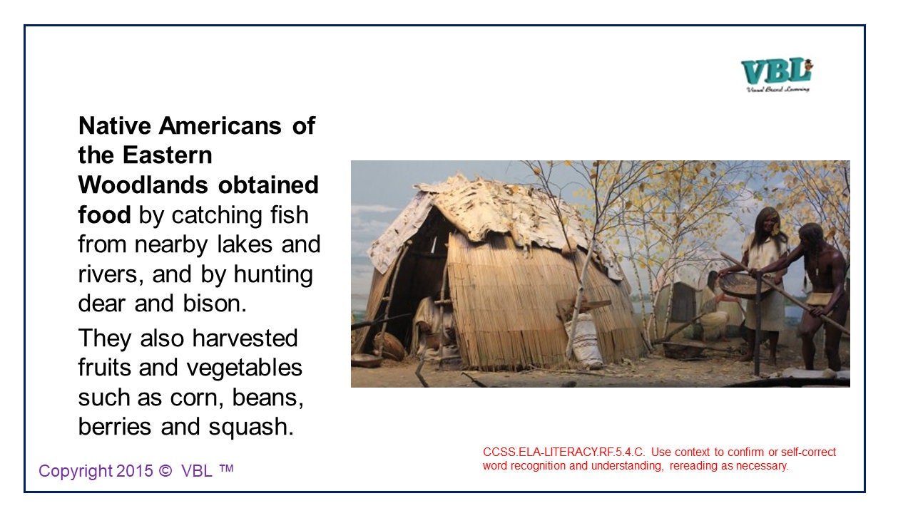 Native Americans Study Guide and Map of Native Americans (english and ...