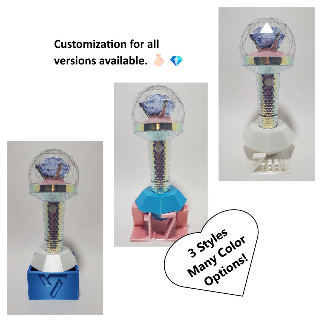 Seventeen Carat Bong Light Stick Stand / Holder 3 Styles for V1, V2, V3 ...