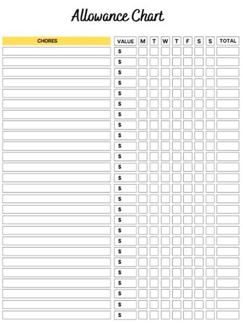 2026 Daily Chores Checklist - Etsy