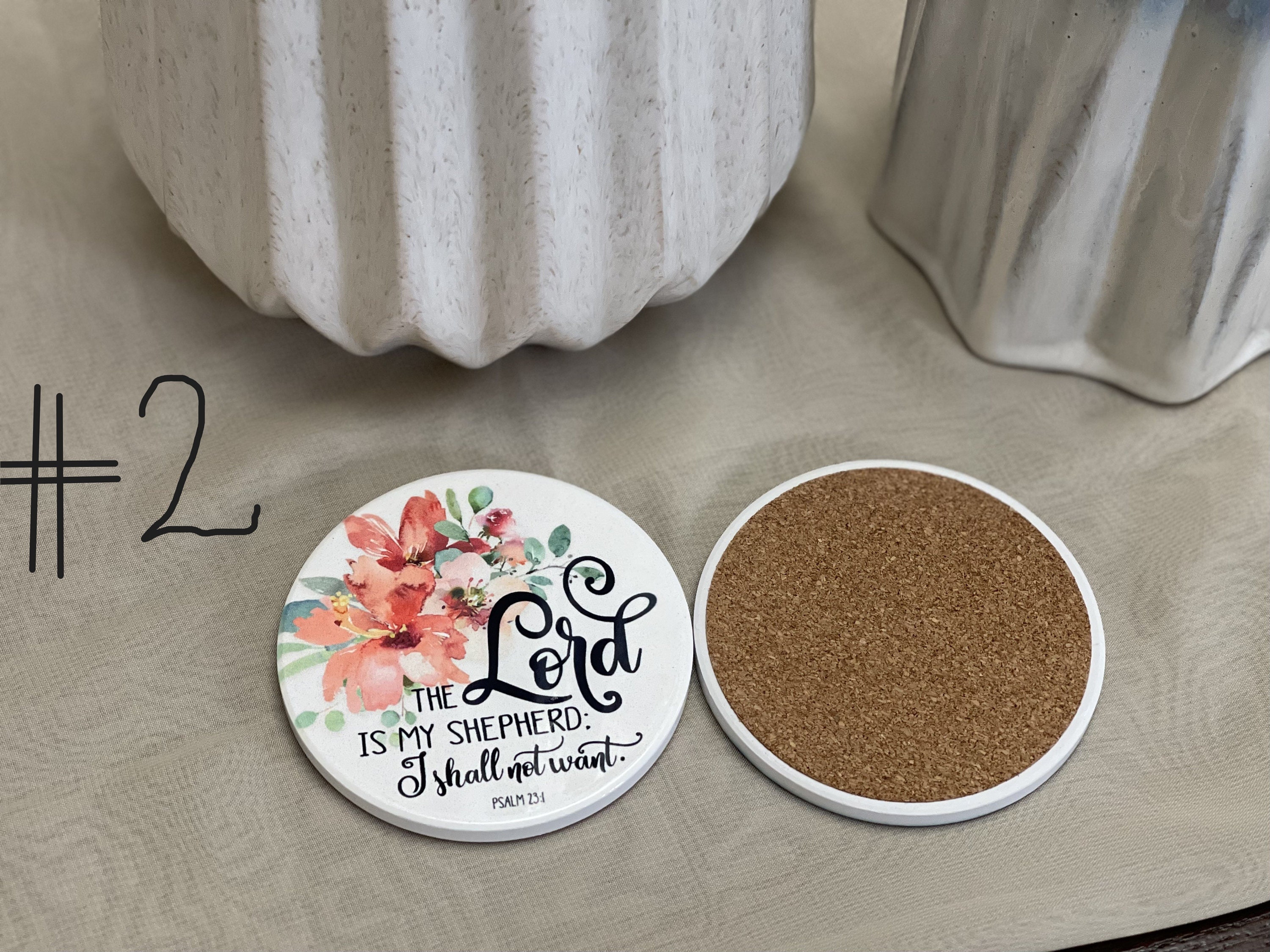 Ceramic Coasters - Set of 4 (bible Verses) - Etsy