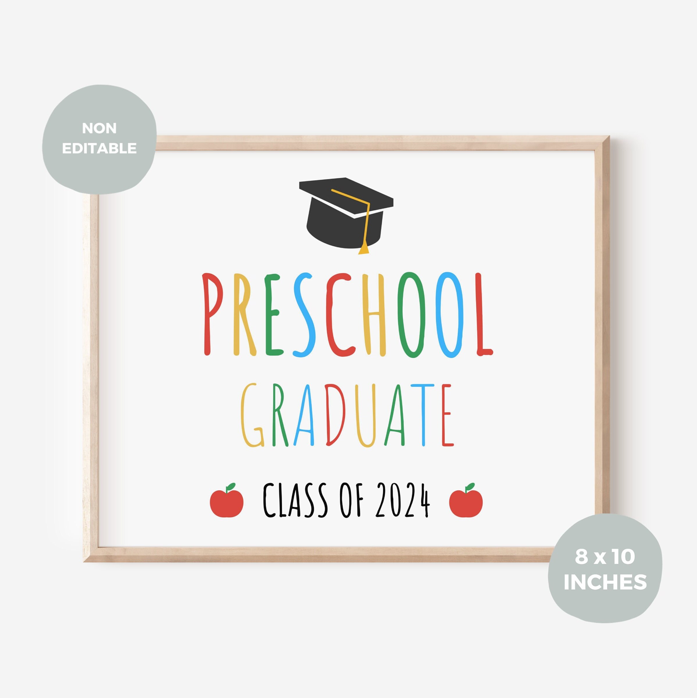 Last Day of Preschool Printable Sign, Instant Download Photo Prop ...