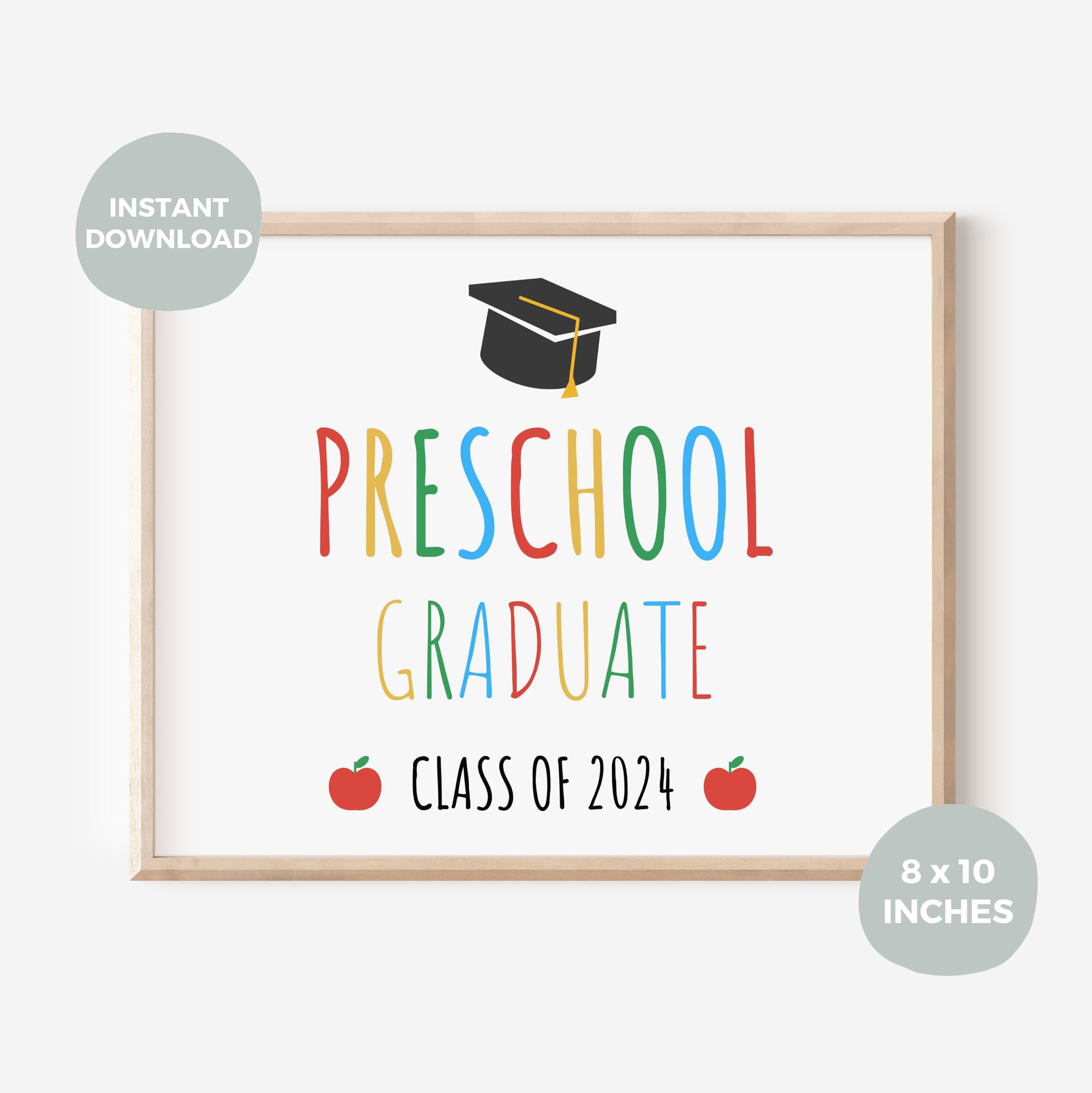 Last Day of Preschool Printable Sign, Instant Download Photo Prop ...