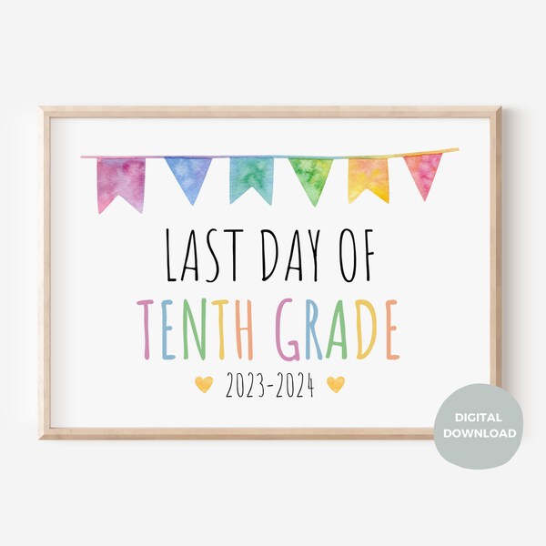 10th Grade Poster - Etsy