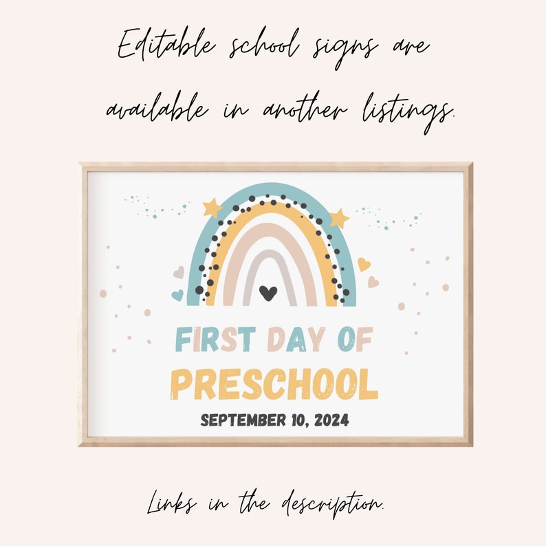 First Day of 4th Grade Printable Sign, 8x10 Inch, A4, 1st Day of Fourth ...