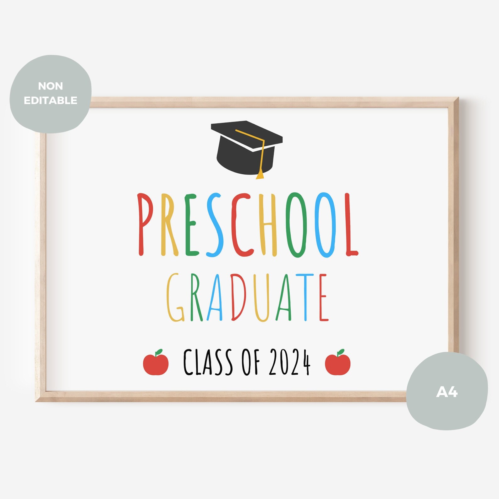 Last Day of Preschool Printable Sign, Instant Download Photo Prop ...