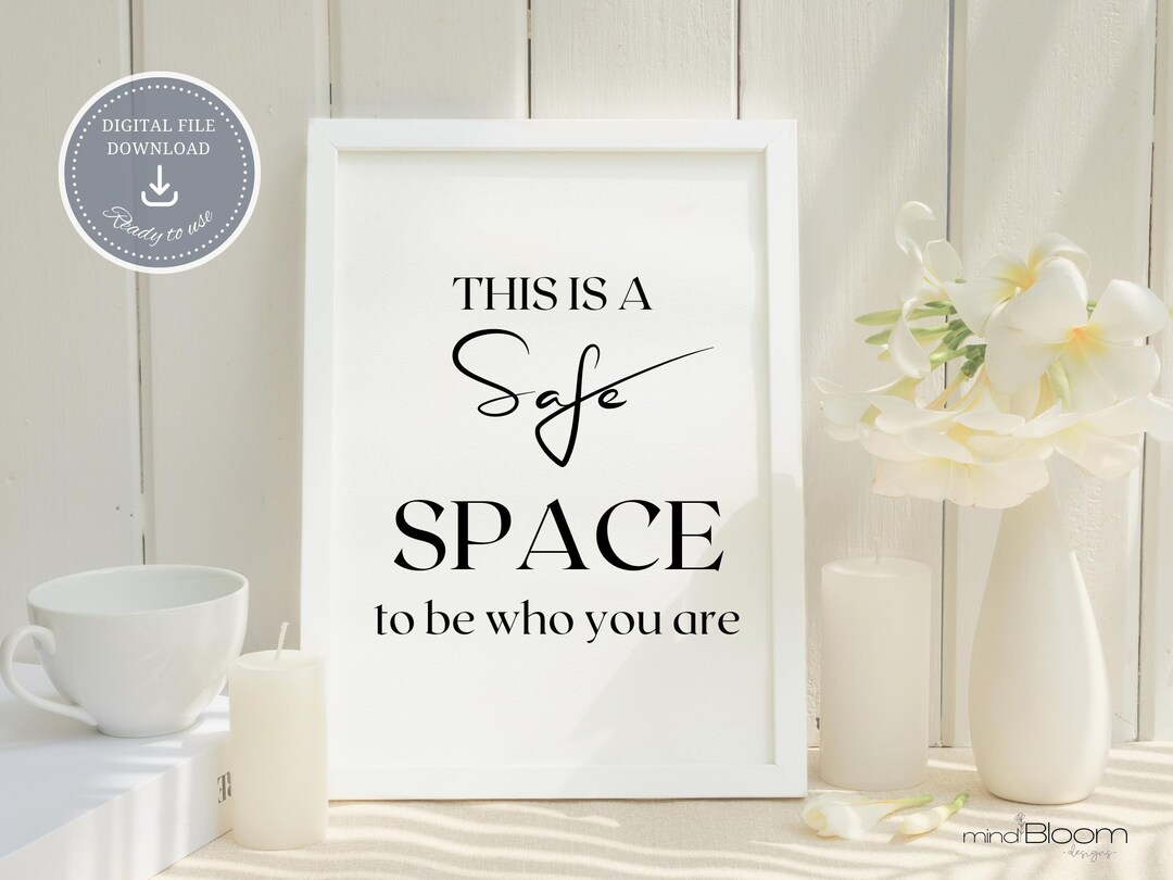 This is a Safe Space Poster, Celebrate Diversity, Everyone Welcome ...
