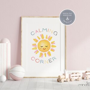 Calm Down Corner Poster Calming Corner Classroom Decor - Etsy Canada