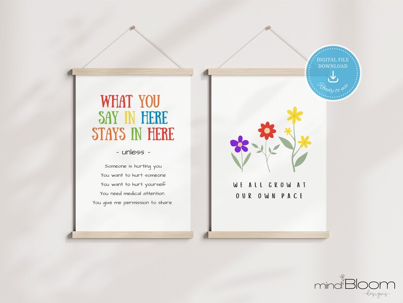 30 Calming Corner, Calm Down Printable, Classroom Rainbow Wall Art ...