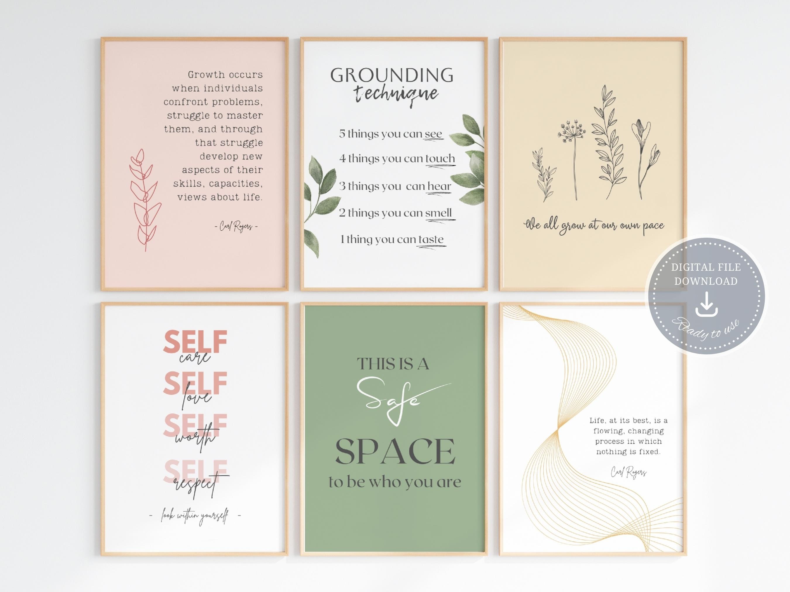 18 Therapist Office Art Decor, Psychologist Print Bundle, Counseling ...