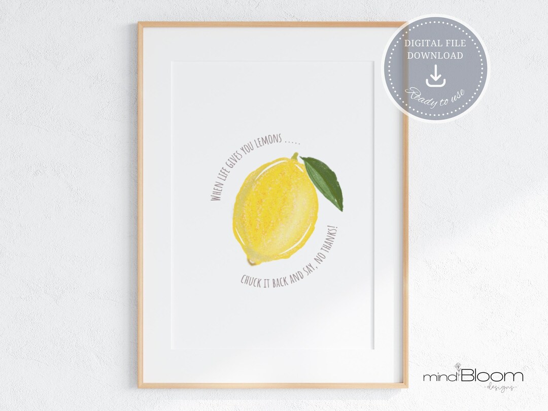 When Life Gives You Lemons, Therapy Office Decor, Counselling Office ...