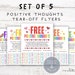 Calm Therapist Decor, Set of 12, Blue Therapy Art Poster Bundle, Mental ...