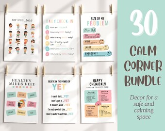 Calm Corner Poster Printable Mindfulness - Etsy