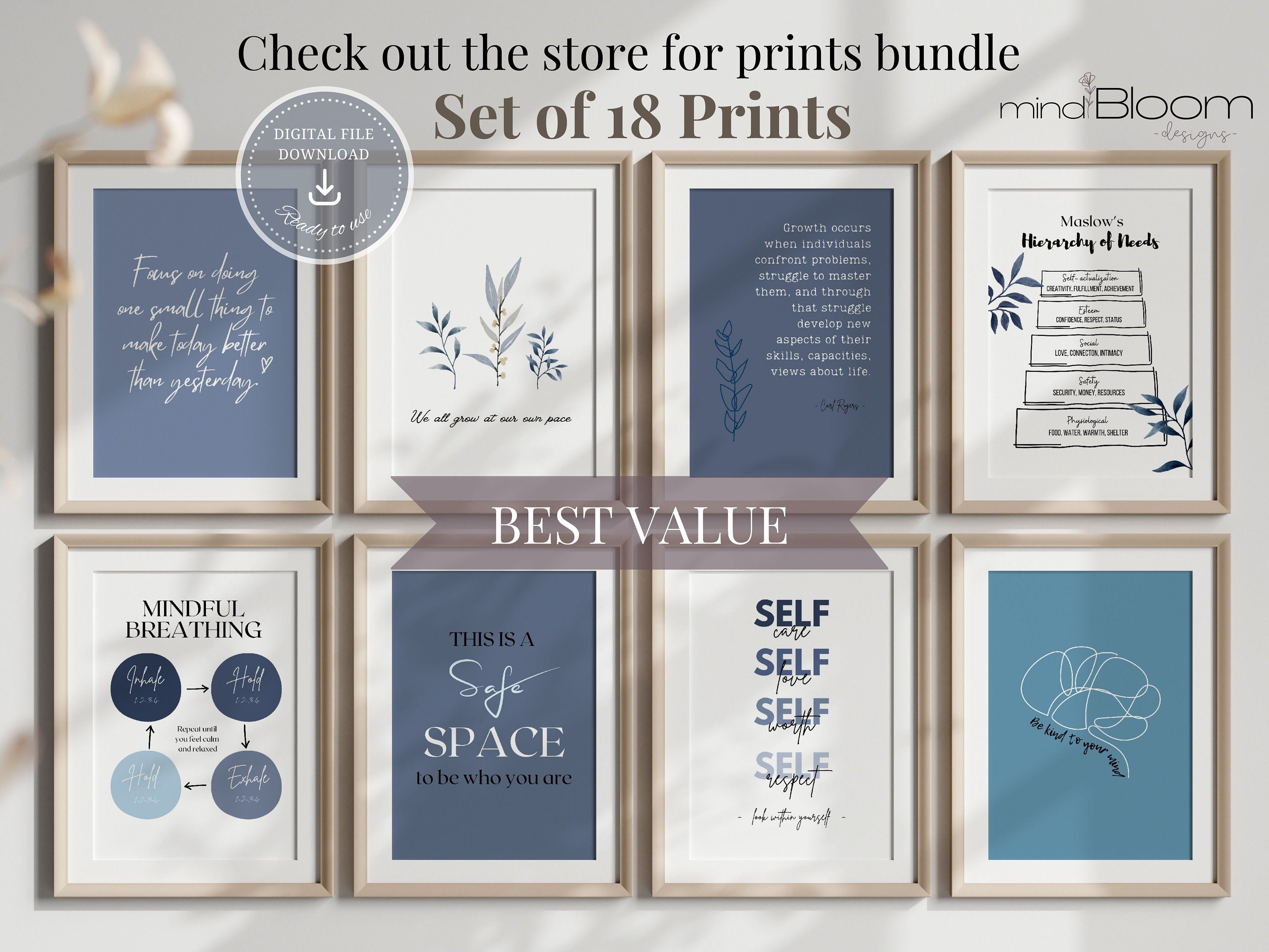 Maslow's Hierarchy of Needs Poster, Maslow's Pyramid, Psychology Poster ...