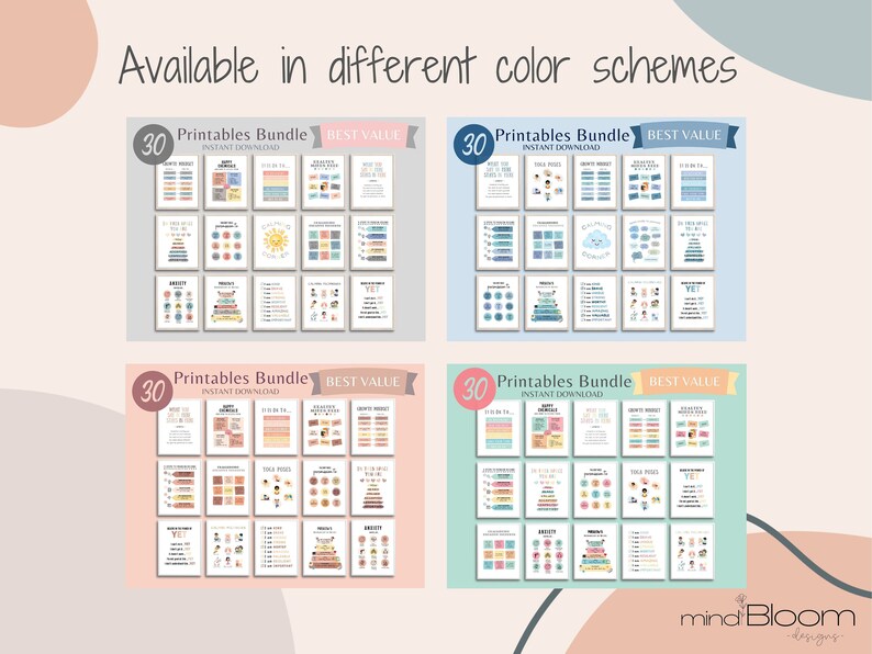 30 Calming Corner, Calm Down Printable, Classroom Rainbow Wall Art ...