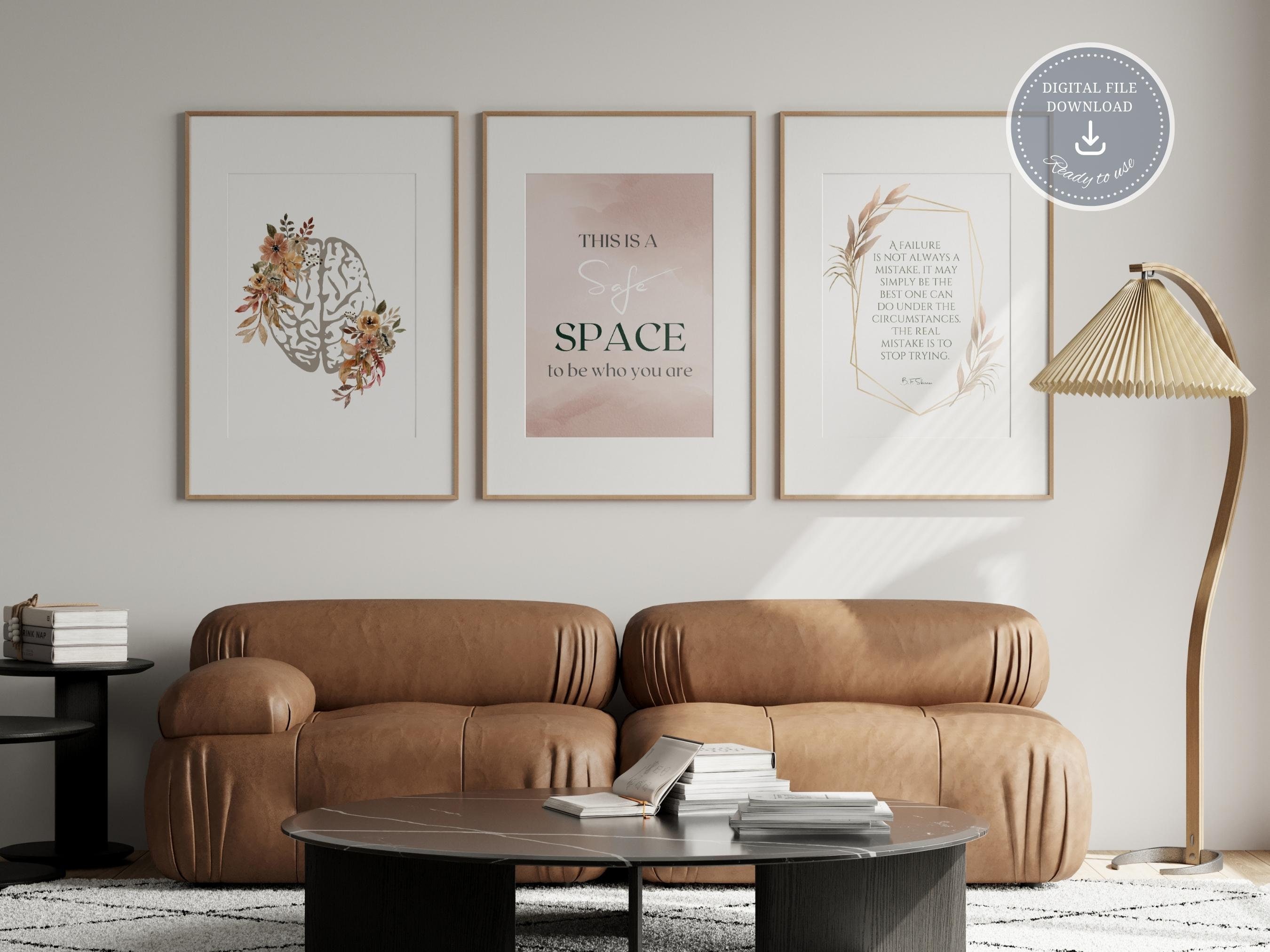 12 Therapist Office Art Decor, Psychologist Print Bundle, Counseling ...