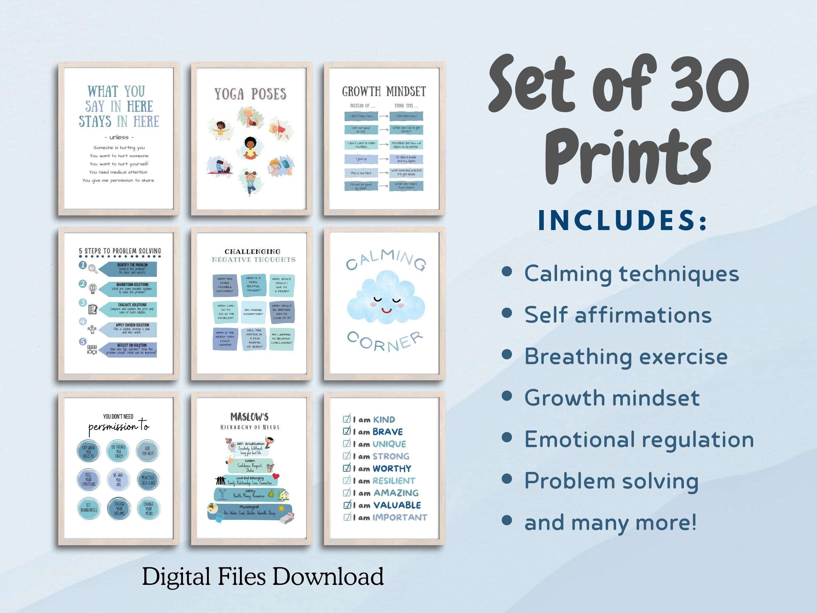 30 Calm Corner Calm Down Printable Classroom Decor Wall Art - Etsy