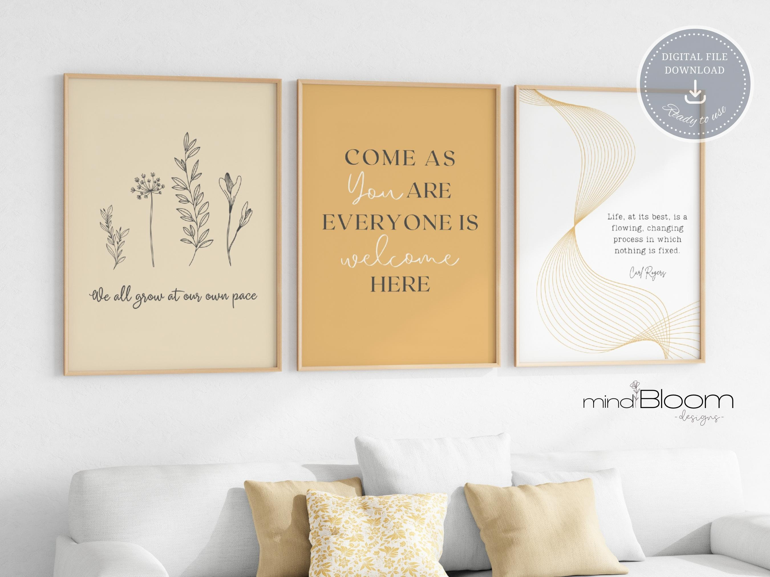 18 Therapist Office Art Decor, Psychologist Print Bundle, Counseling ...