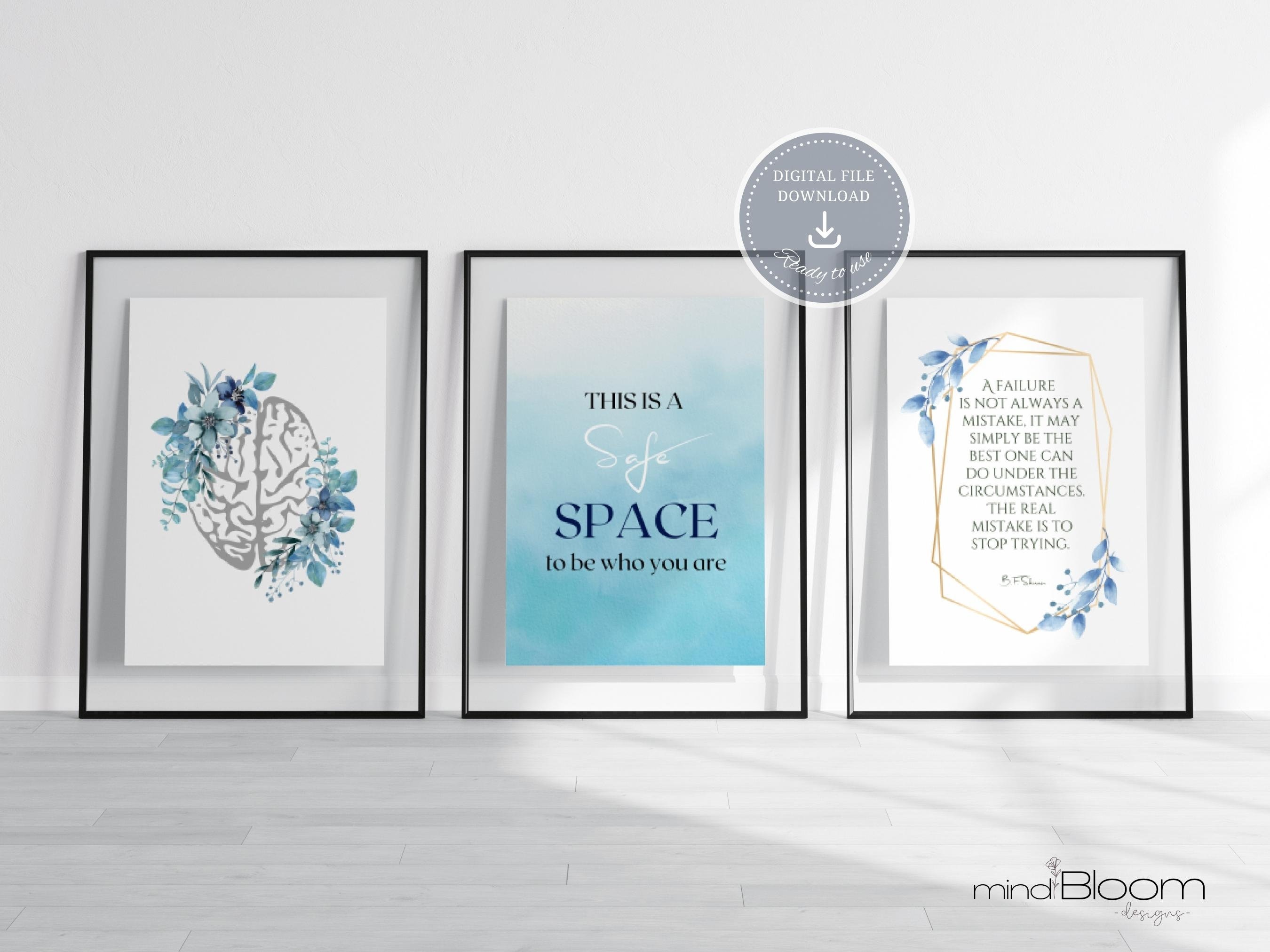 12 Therapist Office Art Decor Psychologist Print Bundle - Etsy