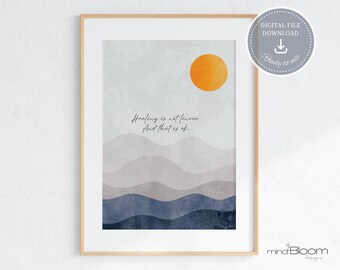 Healing is Not Linear Poster - Etsy