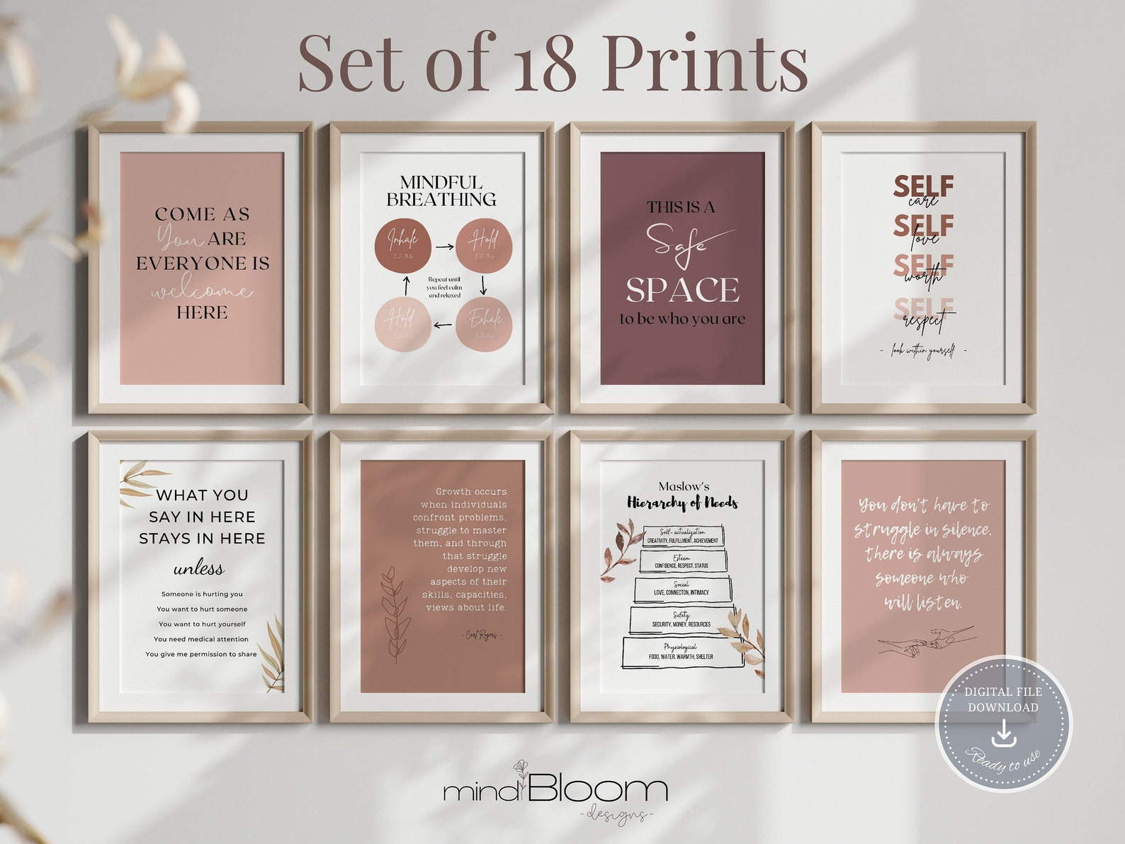 18 Therapist Office Decor Welcome Art, Counseling Office Posters ...