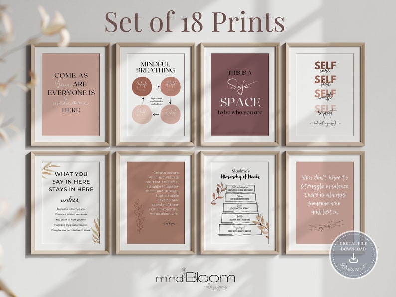 18 Therapist Office Decor Welcome Art Counseling Posters - Etsy