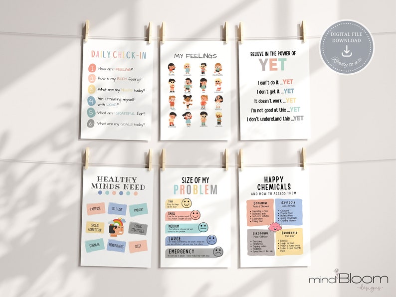 30 Calming Corner Calm Down Printable, Classroom Quiet Space, Mindful ...