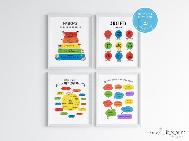 30 Calming Corner, Calm Down Printable, Classroom Rainbow Wall Art ...