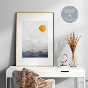 Calm Therapist Decor, Set of 12, Blue Therapy Art Poster Bundle, Mental ...