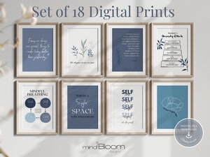 18 Therapist Office Art Decor, Psychologist Print Bundle, Counseling ...