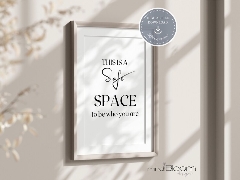 This is a Safe Space Poster Celebrate Diversity Everyone - Etsy