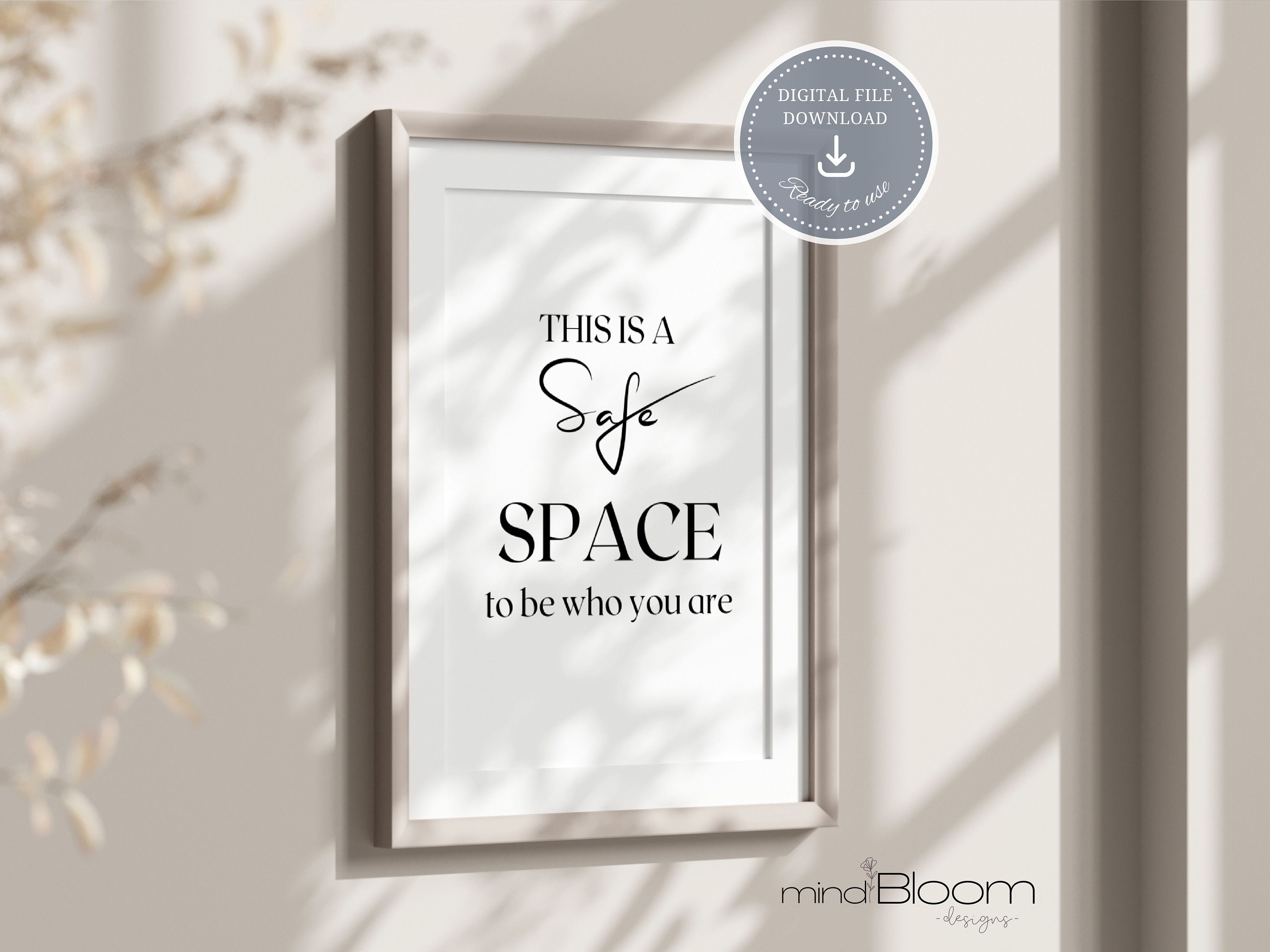 This is a Safe Space Poster, Celebrate Diversity, Everyone Welcome ...