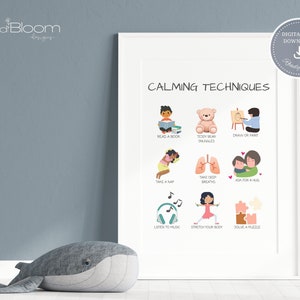 Calming Corner Poster, Calming Ideas, Calm Down Corner, Therapy Office ...