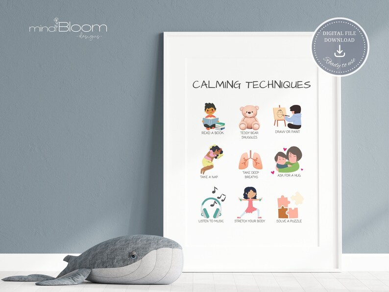 Calming Corner Poster, Calming Ideas, Calm Down Corner, Therapy Office ...