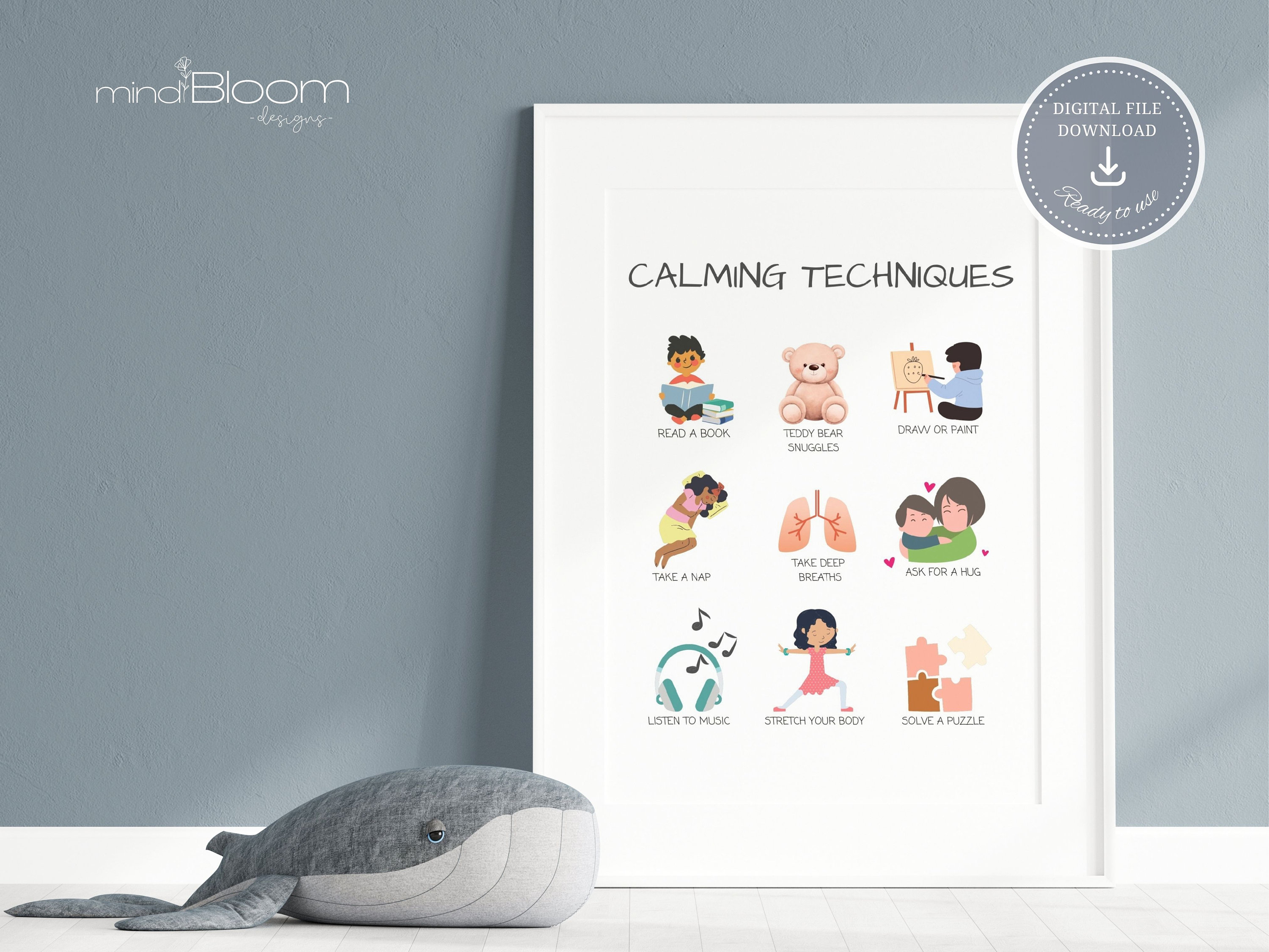 Calming Corner Poster, Calming Ideas, Calm Down Corner, Therapy Office ...