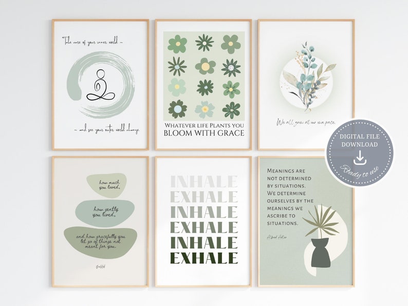 12 Therapist Office Art Decor, Psychologist Print Bundle, Counseling ...