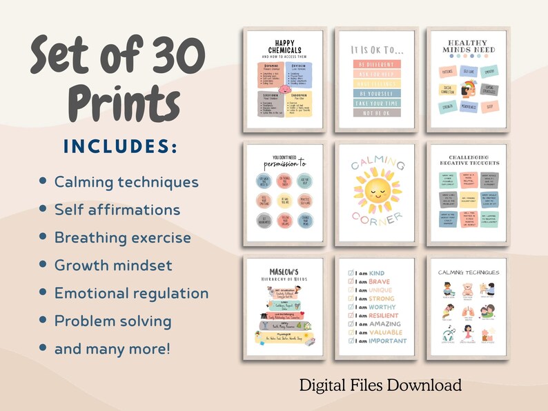 30 Calming Corner Calm Down Printable Calming Corner Classroom ...