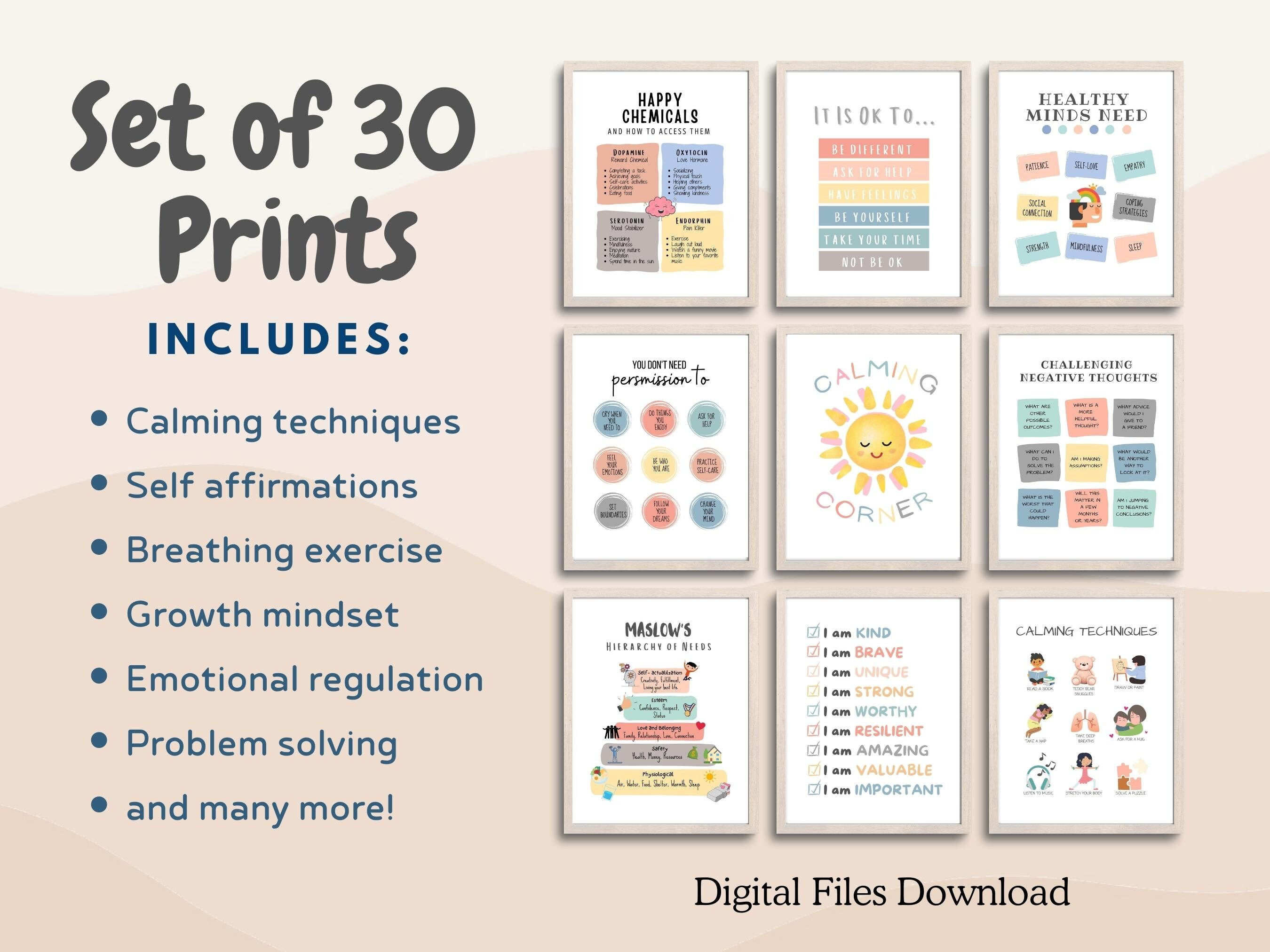 30 Calming Corner Calm Down Printable Calming Corner Classroom ...
