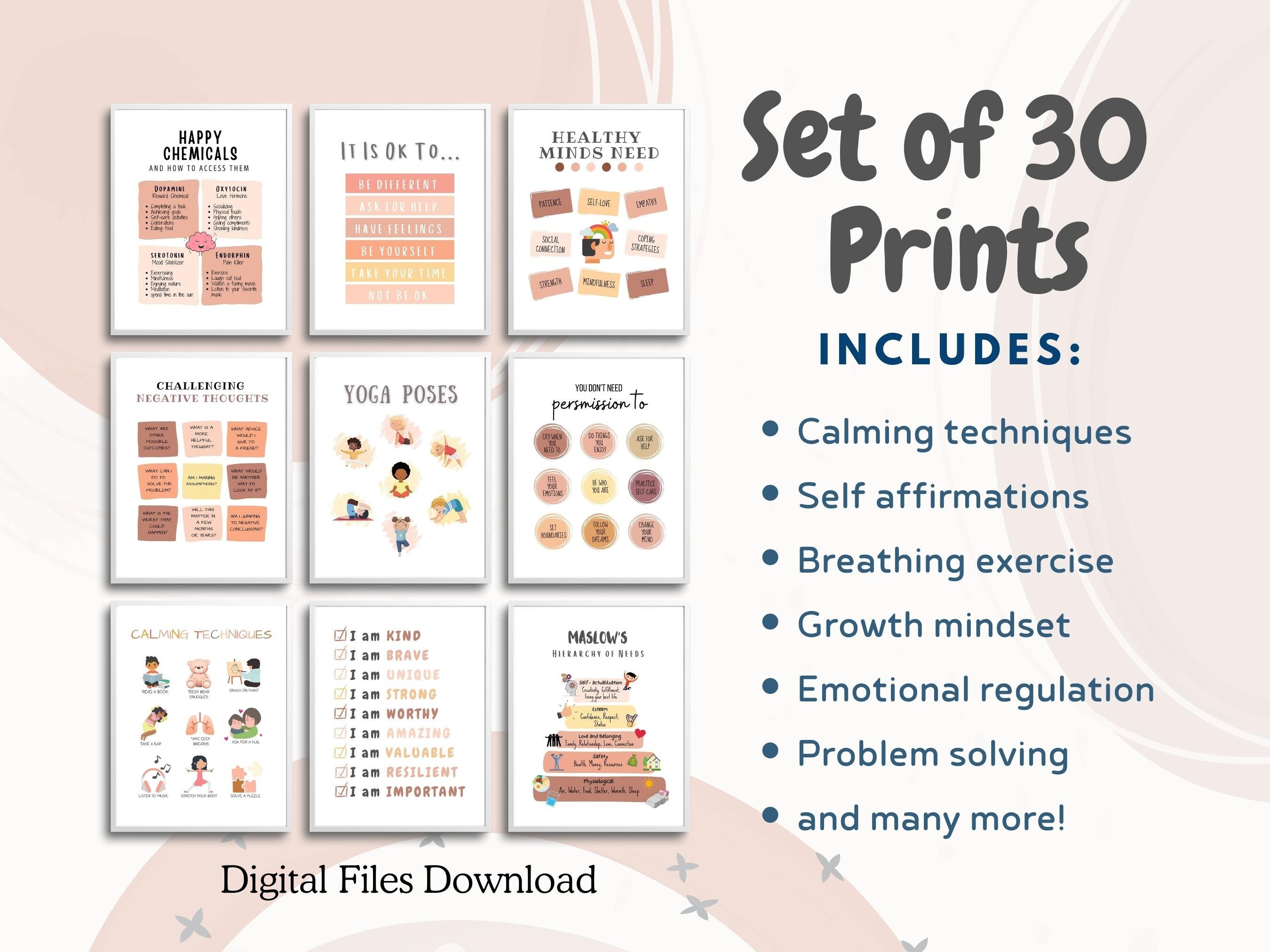 30 Calming Corner, Calm Corner Sign, Classroom Boho Wall Art ...