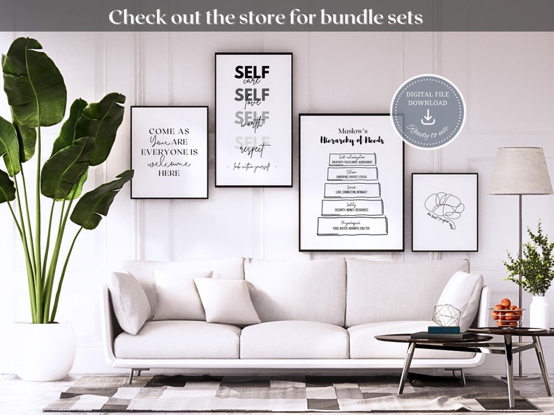 Maslow's Hierarchy of Needs Poster, Maslow's Pyramid, Psychology Poster ...