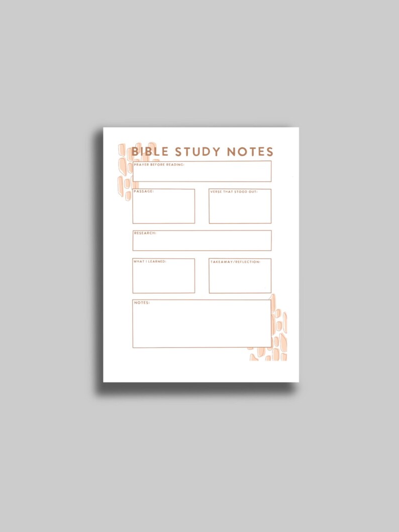 Printable Bible Study Tracker, Prayer Tracker, Christian to Do List ...