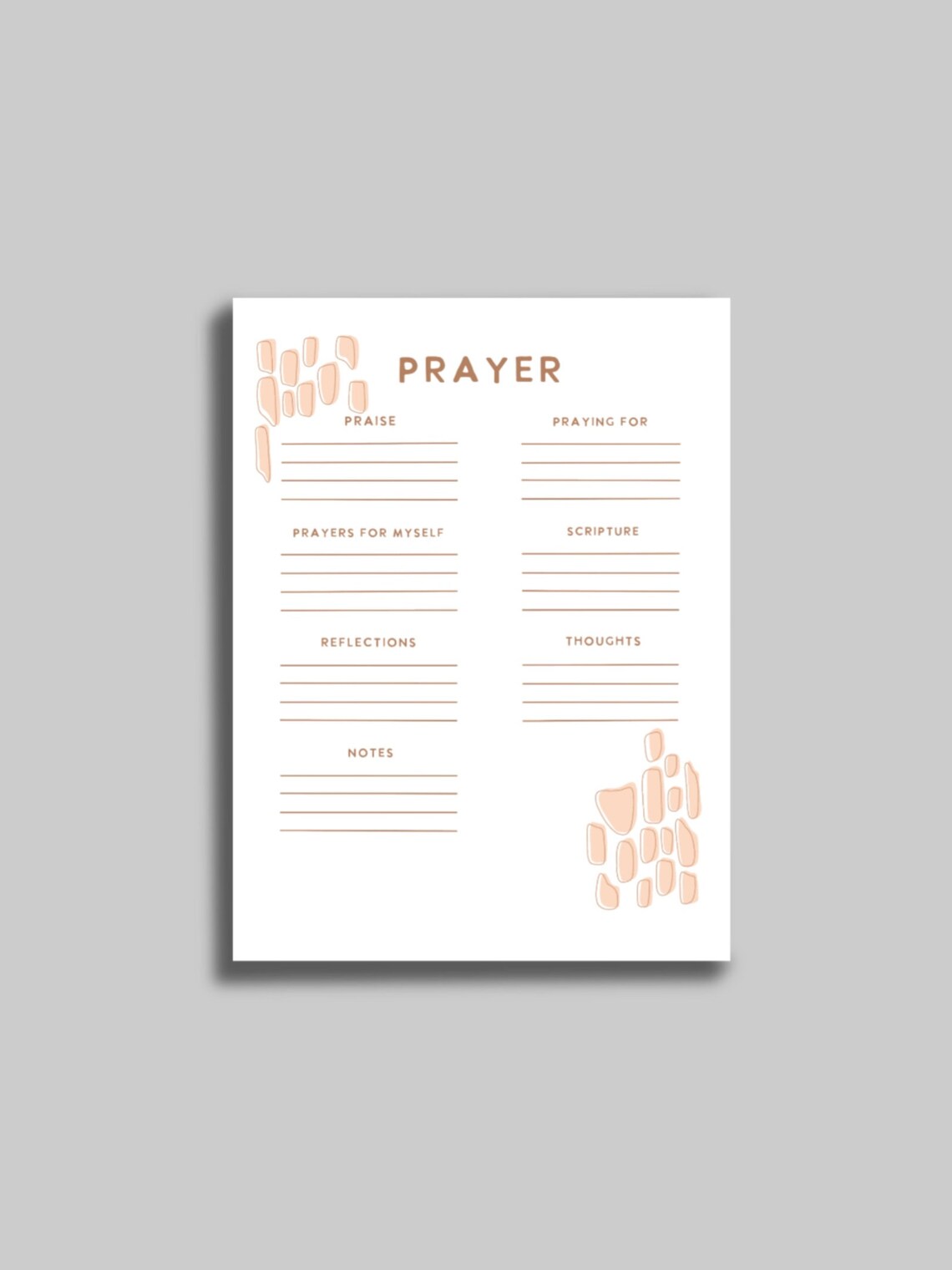 Printable Bible Study Tracker, Prayer Tracker, Christian to Do List ...