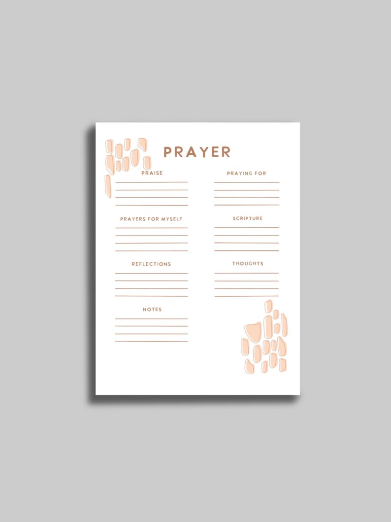Printable Bible Study Tracker, Prayer Tracker, Christian to Do List ...