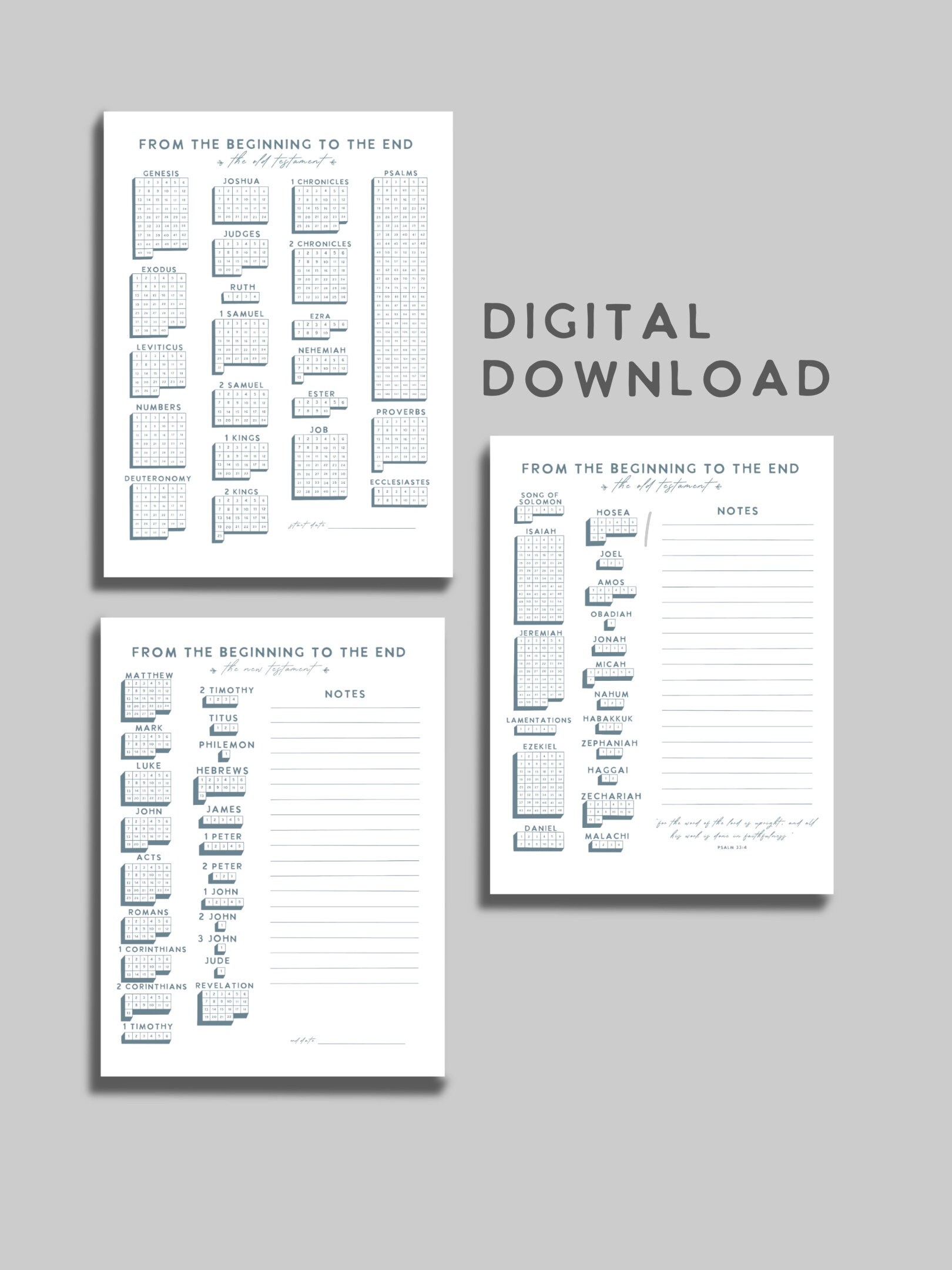 Printable Bible Reading Tracker, Bible Study Tracker, Bible Books ...