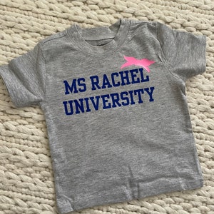 Ms Rachel University Tshirt, Ms Rachel Baby Tshirt, Toddler Tshirt ...