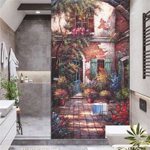 Window Film Privacy Garden Painting Frosted No Glue Glass - Etsy