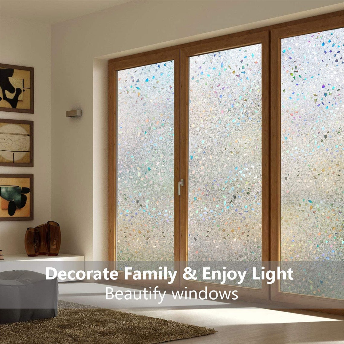 Rainbow Decorative Window Film Stained Window Privacy Film - Etsy