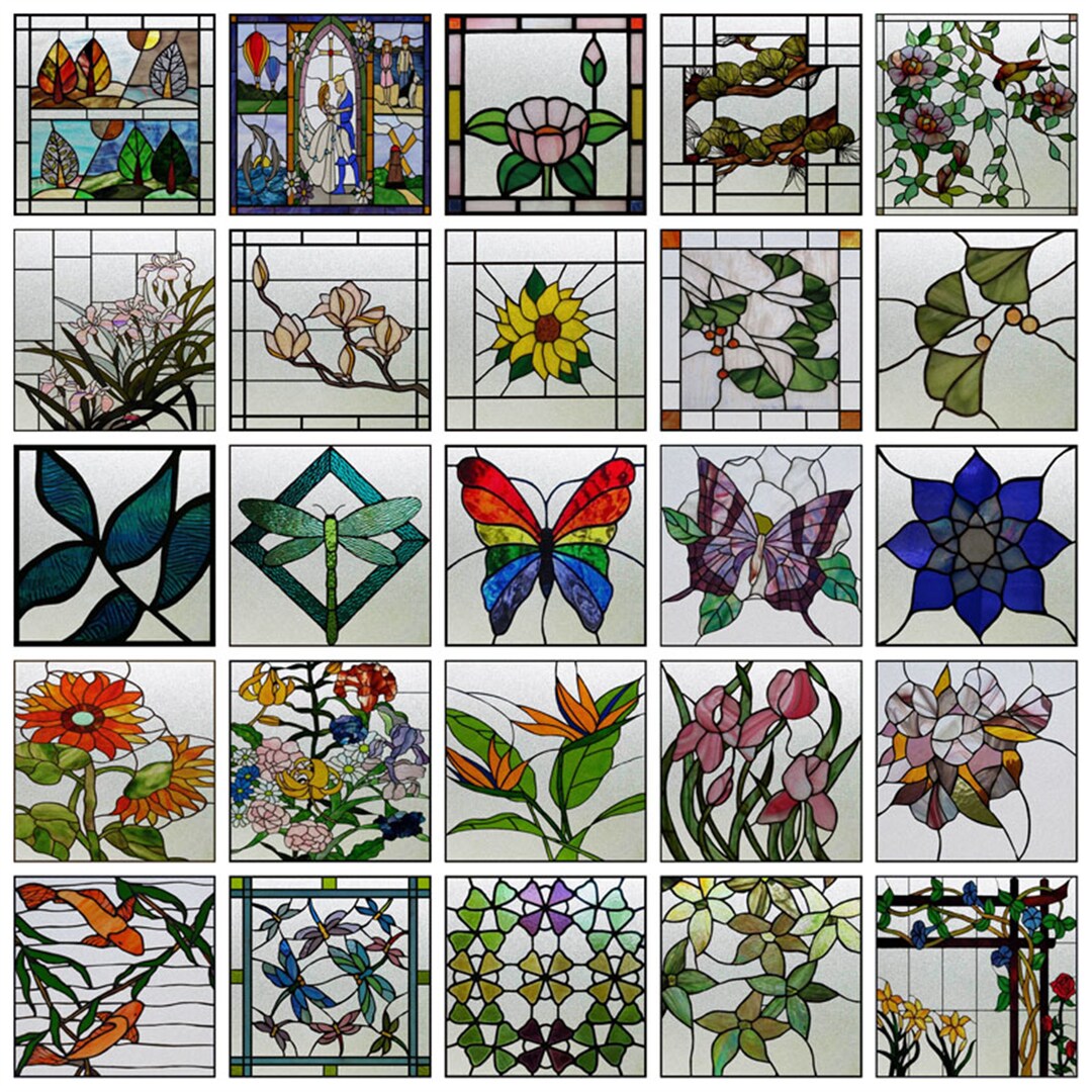 Custom Size Glass Films,frosted Privacy Static Cling,church Vintage ...