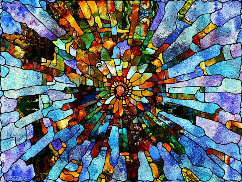 Customized Window Film Stained Frosted Glass Sticker Abstract - Etsy